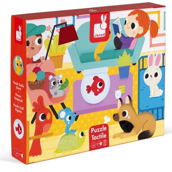 Janod | Toys | Janod Tactile Giant Floor Puzzle Excellent Condition ...